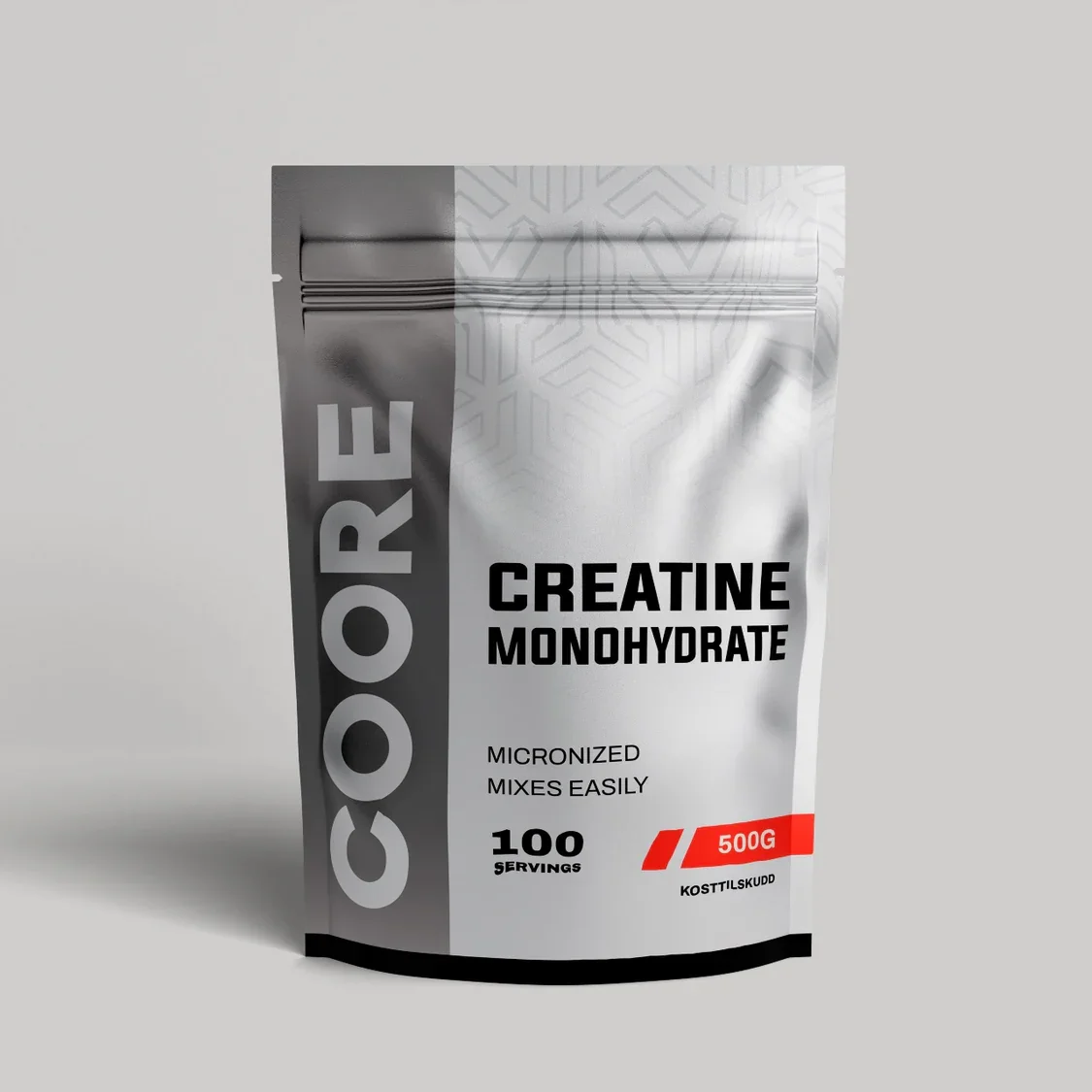 COORE Creatine Monohydrate 500g - Kreatin - AD Sport Arunas Dubovikas